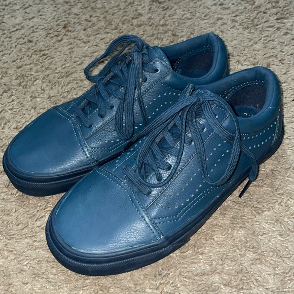 Vans | Shoes | Vans Old Skool Reissue Perf Trainers Matte Leather ...